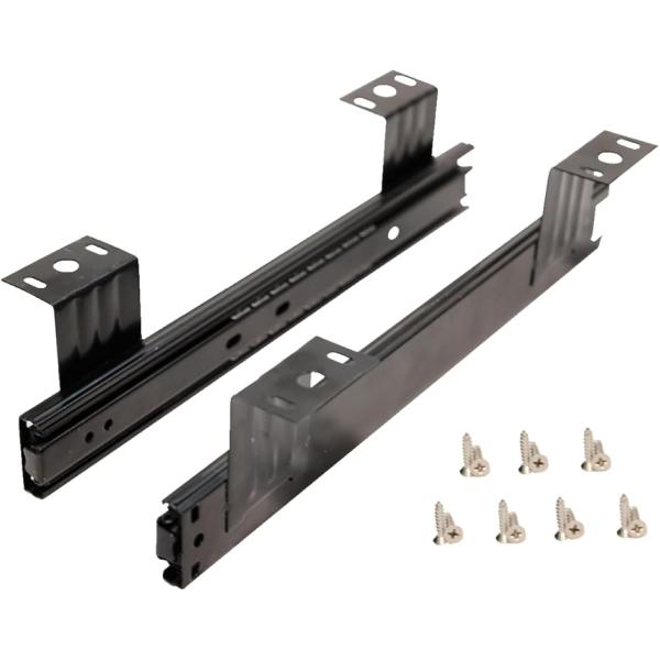 バリエーションコード : 2BJDQVW4K6お使いの机の下のスペースを有効に活用するため、キーボートトレイや引き出しを後付けするスライドレールです。必要な時に引き出せる収納によってデスクを快適に使用することができます。錆びにくく、丈夫なス...