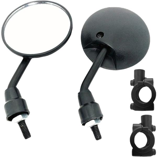 「丸型ミニ バックミラー」ホルダーセットでアメリカンやストリートバイクに下付けにする事も可能です。コンパクトなデザインですが後ろも見やすく、シンプルでカッコ良いミラー左右セットになります。「22.2mmホルダーセット」ホルダーも付属していま...