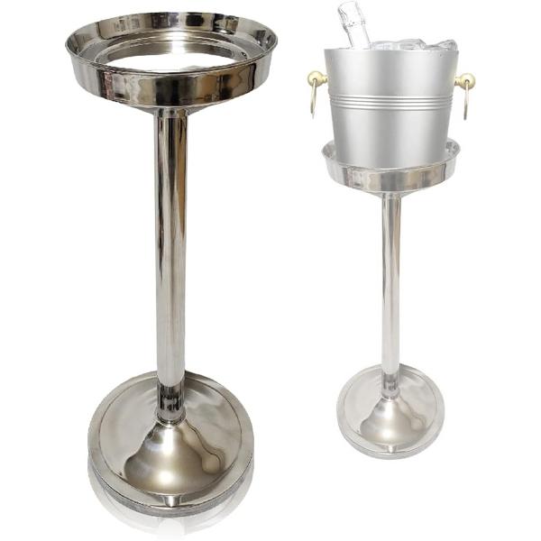 バリエーションコード : 2BJDXQI3TK「夜のお店の必需品。シャンパンクーラー用スタンド」お店のテーブルってお客さんのグラスやアイスペールや灰皿など色々。お祝いのシャンパンはやはり邪魔にならない様にテーブルのサイドに置くのがベスト.....