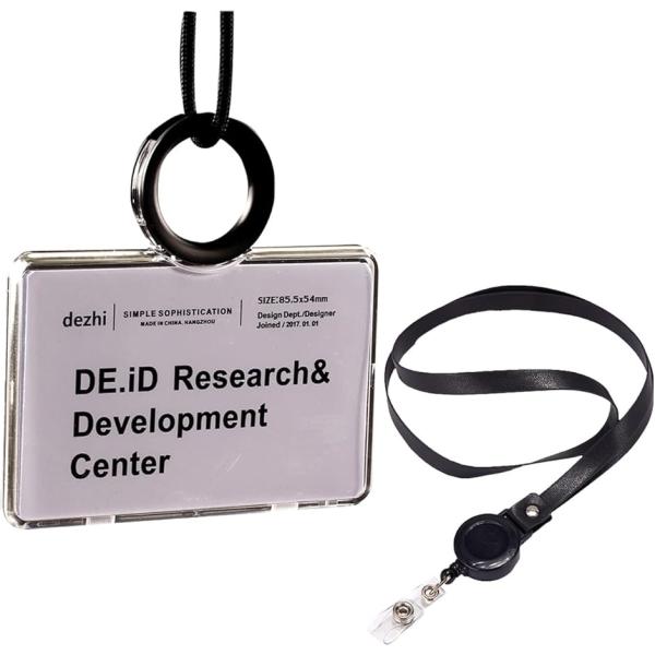 バリエーションコード : 2BJF3F6UUKIDカードホルダー ネームホルダー 横型 嬉しいストラップ2本付き2枚までのカードが収納できるIDカードケース ネームプレートです。ストラップ1本に加え、伸びるリールストラップもセットになってお...