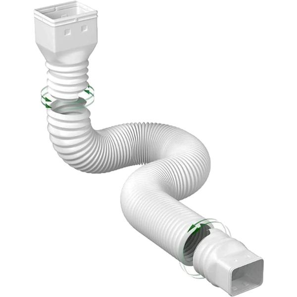 バリエーションコード : 2BJFP6SFCI雨どいを延長し、お好きな場所に排水することができる雨樋延長ホースです。ブラック・ホワイト・ブラウンからお選びいただけます。蛇腹式ホースなので、0.53-1.2mまで延長可能。両方の口がねじ込み式...