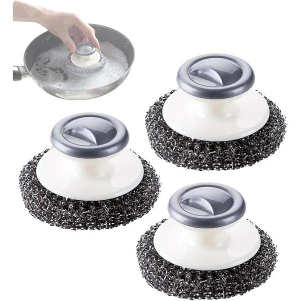 防錆製に優れた劣化しにくいステンレス素材の金たわしです。鍋やフライパンについた、スポンジでは落とせない焦げ付きや、頑固な汚れ落としに。耐久性があり、摩耗しにくく、長く使用できます。持ち手付きで握りやすく、使いやすいく、手を汚さず傷めずに掃除...