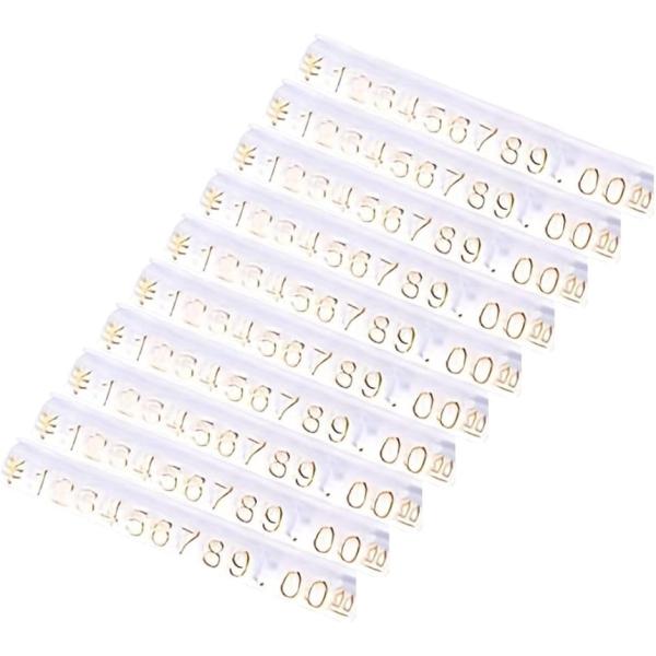 バリエーションコード : 2BJG9YR1SH「適応性の高いプライスキューブ」黒地に金色、白色の文字や透明背景に黒、金文字を採用したプライスキューブは、どの角度から見ても価格が明確に認識できるよう設計されています。パン屋、雑貨屋、高級宝石店...