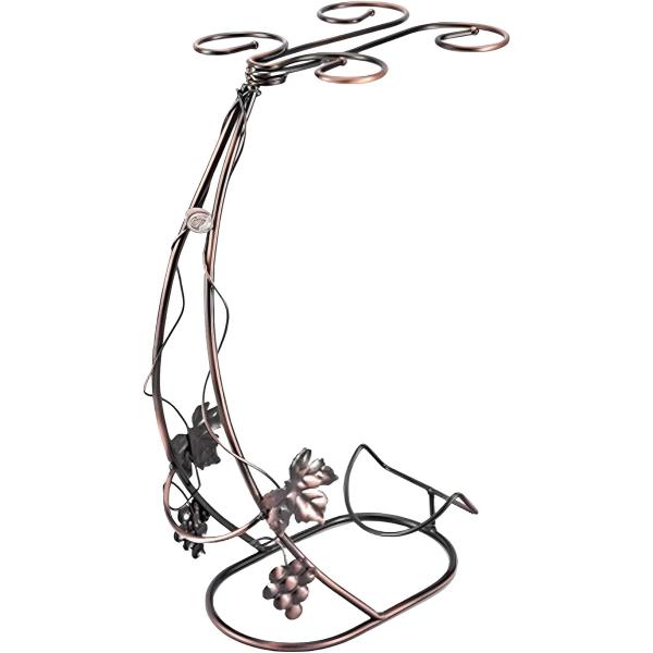 バリエーションコード : 2BJN6W8NS9ワイングラス＆ボトルホルダー　＊写真のワインボトルとワイングラスは商品に含まれませんのでご注意ください。ボトルワインとワイングラスをオシャレに置けるワインラック＋ワイングラスホルダーです。お家の...