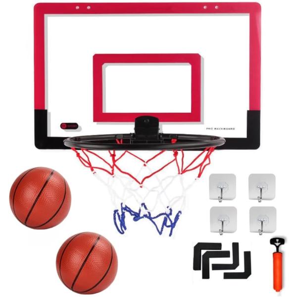 バリエーションコード : 2BJGLWUUGY「屋内ミニバスケットゴール」折りたたみ式デザインのポータブルミニバスケットボールフープは、取り付けと取り外しが簡単です。標準サイズのドアに掛けることができ、室内バスケットボールの試合に最適です。...