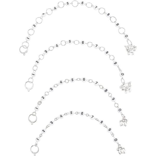 バリエーションコード : 2BJGS945QGサイズ詳細：長さ約184〜235mm、チャーム:14.5〜16.5mm、4スタイル、1個/スタイル、4個/セット。動物ステッチマーカー: 羊のカウンターチェーンは、かぎ針編みの位置を区別すること...