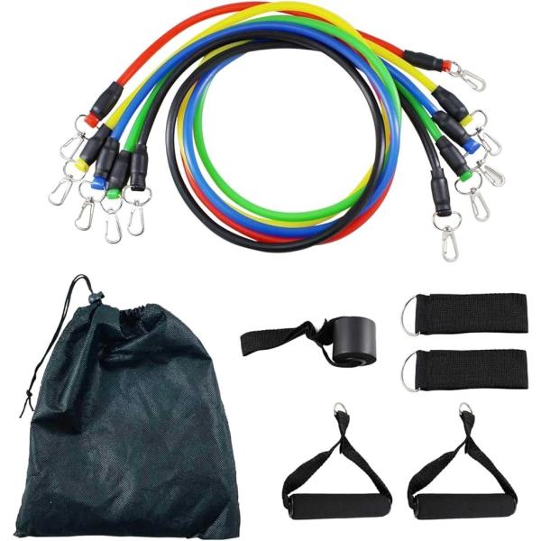 バリエーションコード : 2BJGOSDK94「特徴」自宅で快適に筋トレを行いたい方におすすめの11点セットのトレーニングチューブ。しっかりとしたゴム素材で作られており、5つの異なる自由な負荷設定が調整可能。いつでもどこでも手軽にトレーニン...