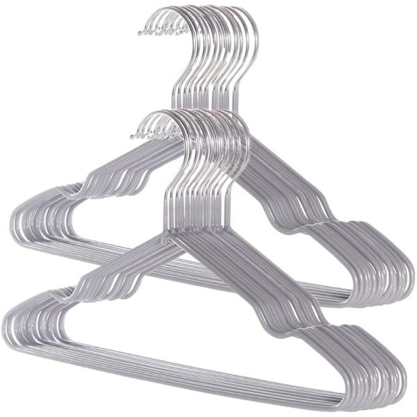 バリエーションコード : 2BJHKHIUP2「お子様の身長」60〜120cm程度まで「サイズ」30x18cm　厚み：0.3cm「本数」20本セット「特徴」表面の特殊なコーティング加工により、洋服が滑りにくい「材質」スチール（PPVコーティ...