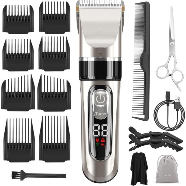 バリエーションコード : 2BJIFCD2D5「LEDディスプレイ＆USB充電＆大容量バッテリー」電動バリカンにはLEDカラーディスプレイが装備されており、電力残量、速度レベル、オイル残量、安全ロックなどの情報が直接表示され、使いやすく一目...