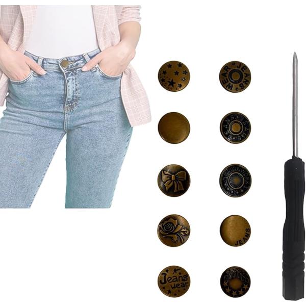 バリエーションコード : 2BJIKW3X89「お気に入りのジーンズまだまだ履けます」お気に入りのジーンズのボタンが壊れてしまい、もう履けないと思っていませんか？そんなあなたへ、ジーンズ取り替えボタンが解決します。このねじ式の取り替えボタン...