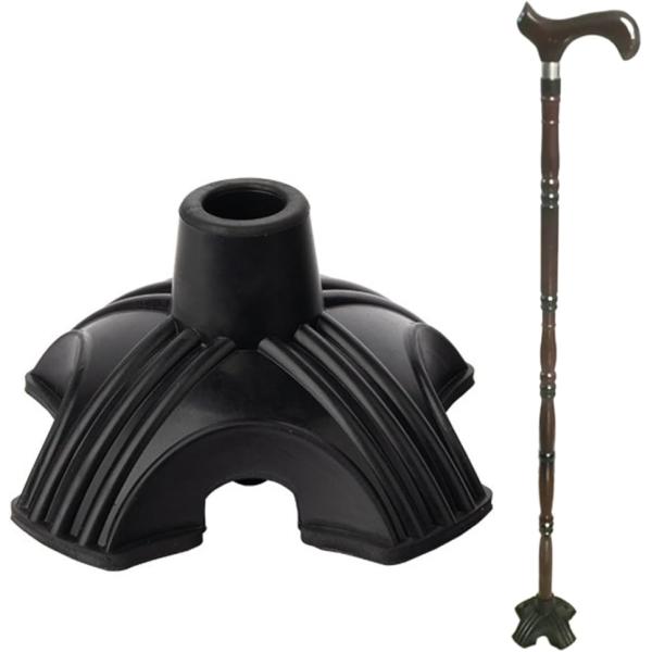 バリエーションコード : 2BJ0008I4J「ステッキ用替えゴム」ステッキや歩行補助具の先端に取り付けるための4本のゴム足タイプの替えゴムです。ステッキの先端が摩耗や劣化した場合に交換するために。「滑り止め加工」転倒防止のために滑り止め加...