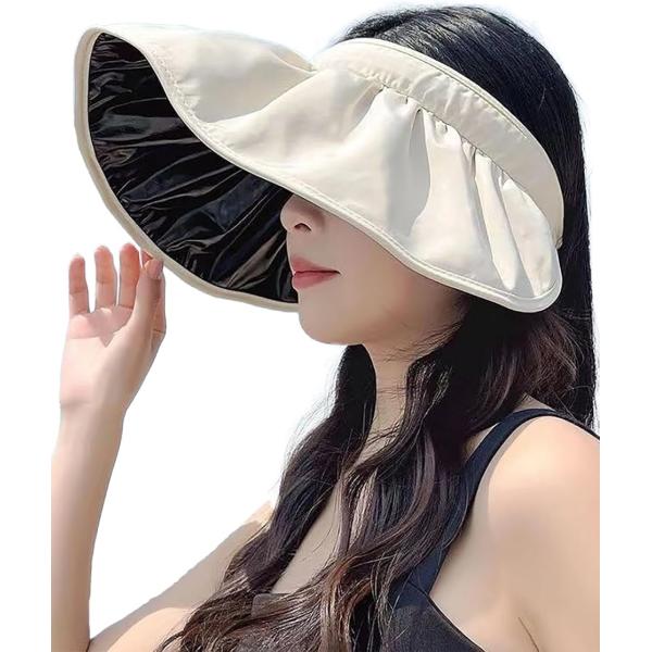 バリエーションコード : 2BJJJNKX1U「2wayで楽しめる。サンバイザー＆カチューシャ」つばの縁にソフトワイヤーが入っているので簡単に形を変えることが可能。日差しが強い日は深めに被ったり、少し広げて帽子風にしたり、くるくる巻き付けれ...