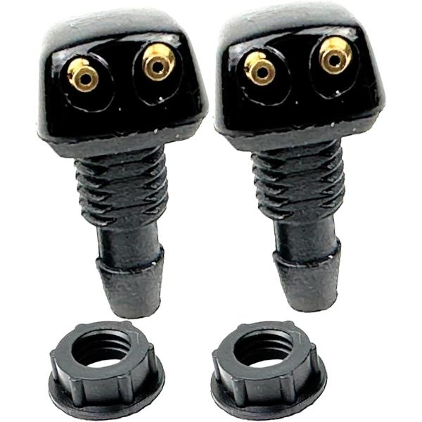 バリエーションコード : 2BJJP4T6F8ウォシャーノズルの取付はボンネットの裏より、現在お付けのノズルを取外し、交換後にホースを繋ぎ変えるだけの簡単取付交換品です。ノズルの穴は可動式です。ノズル穴に針などを刺し方向を変えると調整完了....