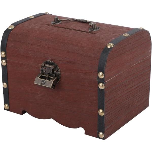 バリエーションコード : 2BJK19TWQ1お札がぴったり収まる（1万円札）サイズとなります。貯金箱やお子様の宝箱、ジュエリーボックスなどにご使用いただける、アンティーク風のカンヌキ錠がついたボックス。