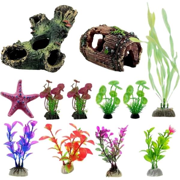 バリエーションコード : 2BJKO19KLN「1セットで映える水槽が完成」水槽にセットするだけで、素敵なレイアウトが完成する、人工水草とオブジェのセットです。季節や気分次第でレイアウト変更も気軽に行えます。「長持ち」プラスチック製のため色...