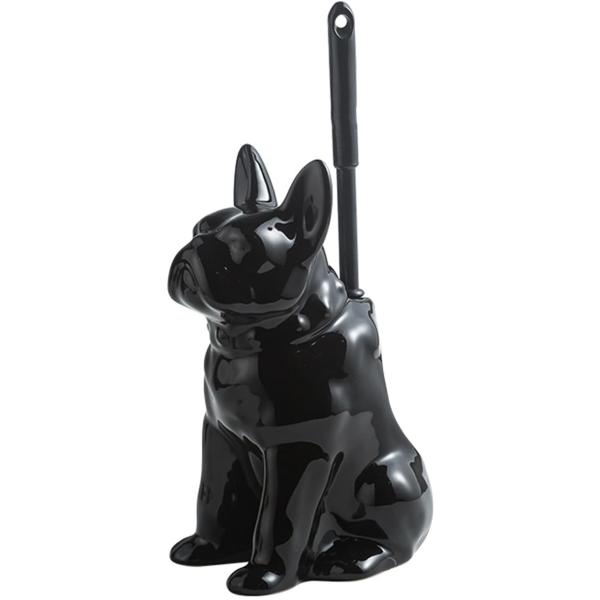 バリエーションコード : 2BJLJ5WN3Rお洒落で可愛いフレンチブルドッグの形をしたこのトイレブラシホルダーは、実用的でありながらインテリアにもなるアイテムです。また光沢のあるデザインで高級感があります。ホワイトとブラックの2色展開。清...