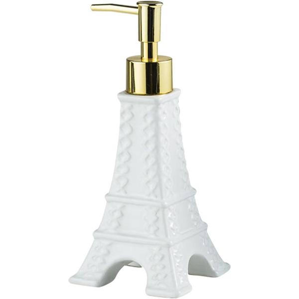 バリエーションコード : 2BJLJ5FPITエレガントなエッフェル塔デザインのソープディスペンサーです。ブラック、ホワイト、シルバー、ゴールドの4色展開で、あらゆるお部屋のインテリアに溶け込みます。液体用ポンプはゴージャスかつ使い勝手も抜...
