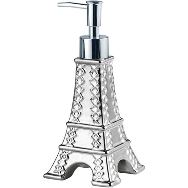 バリエーションコード : 2BJLJ5FPITエレガントなエッフェル塔デザインのソープディスペンサーです。ブラック、ホワイト、シルバー、ゴールドの4色展開で、あらゆるお部屋のインテリアに溶け込みます。液体用ポンプはゴージャスかつ使い勝手も抜...