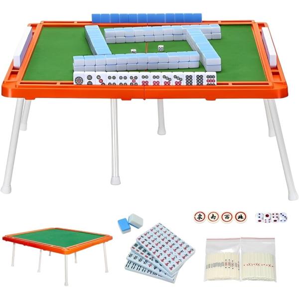 バリエーションコード : 2BJN6HUTY9「折りたたみ式でコンパクト。麻雀フルセット」折りたたみ式麻雀卓と麻雀牌、点棒、サイコロ、方位牌がフルセットになった本格的な麻雀セットです。コンパクトでありながらしっかり遊べる本格的なマージャンセ...