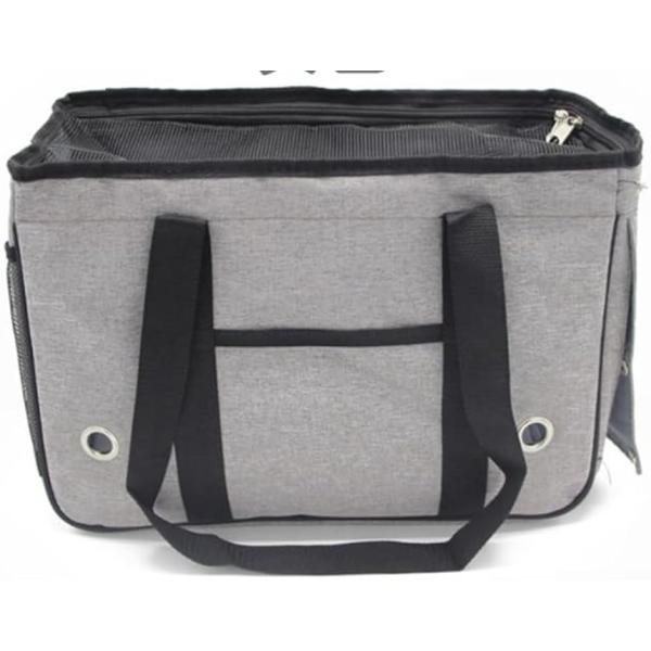 「本体」Mサイズ（M）長さ44cm、幅18m、高さ28cm、重さ約430g、ペット推奨体重10kg以内「仕様」シンプルデザイン。側面部・天面全面メッシュ仕様・前面と背面に２箇所ずつ（合計４箇所）の通気口があり常にペットの様子を確認でき、空気...