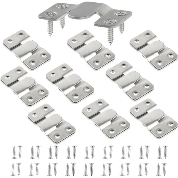 バリエーションコード : 2BJNDSUW4D「商品仕様」本体サイズ：約54x30mm 厚さ：約2mm 穴径：約4mm 穴の中心距離：約33mm ネジ：約16x4mm 素材：ステンレス製 カラー：シルバー 安全耐荷重：0KG〜10KG「パッ...