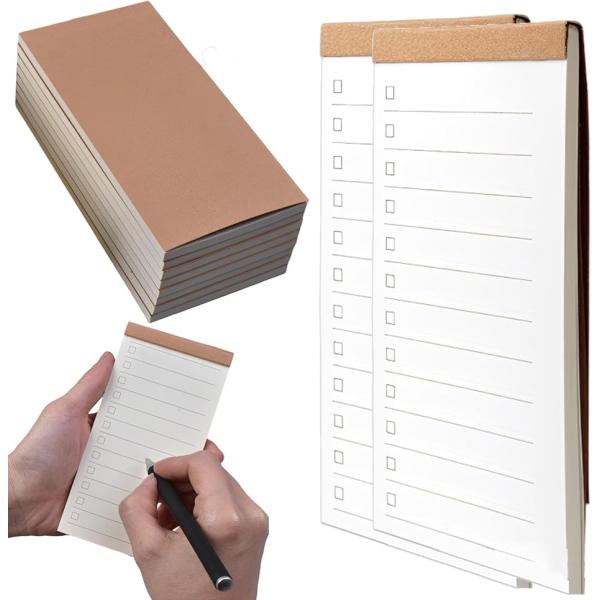 「機能的なデザイン」To Doリストを書き込めるデザインなので、タスク管理や次のステップを整理するのに便利です。買い物リストの作成、考えやアイデアを整理するなど幅広い用途で便利に活用することができます。「コンパクトサイズ」コンパクトなサイズ...