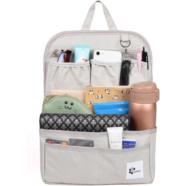 バリエーションコード : 2BJO6949RO「あると便利」 リュックやバッグの中身がごちゃごちゃ気になった事はありませんか？必要な物が見つけやすく、見やすく収納できる大きめバッグインバッグです。「計12ポケットでしっかり収納」便利なポケッ...