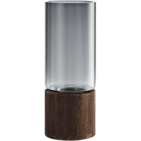 バリエーションコード : 2BJKRHQ3JK「サイズ 」瓶口直径12cm、瓶底直径：12cm、高さ：31.0cm 「材質」ガラス、木「温もりを感じる花瓶」木のぬくもりを感じるガラスと木を組み合わせたデザイン性の高い大きめのサイズのフラワー...