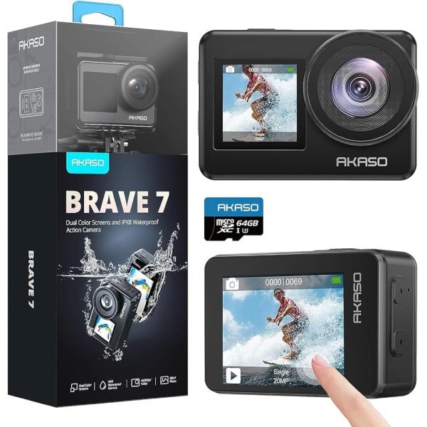 バリエーションコード : 2B985QQKOW「設計改良の本機防水アクションカメラBrave 7」ご注意：2023年7月28日からbrave７は新バージョンになりました、設定方法や一部機能がアップデートされましたので、この時期以降をご購入し...