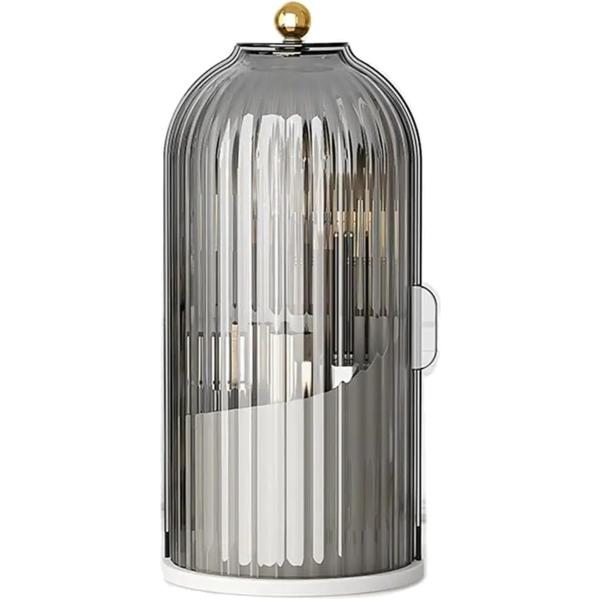 バリエーションコード : 2BJP3WTYLV360°回転するメイクブラシ収納ボックスです。回転するので必要な道具を取り出しやすくなっています。ご茶付いたブラシ類もスッキリ収納できます。蓋つきなので水滴、埃、最近から中の道具を守ります。蓋の...