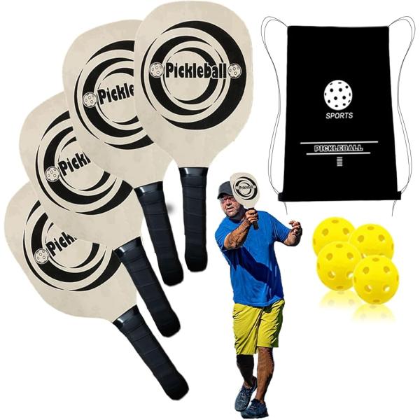 「米国で大人気」アメリカで大人気のスポーツ「ピックルボール」。競技人口はなんと900万人という大人気のスポーツです。日本でも流行りつつあるスポーツで大流行するものまちがいなし。この機会にはじめてみませんか。「初めての方でも」ラケットとボール...