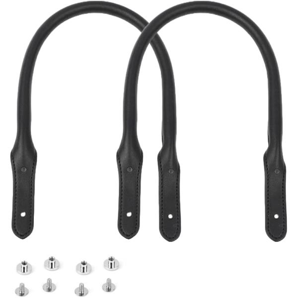 「バッグ持ち手の交換に」ハンドバッグやビジネスバッグの持ち手は使用頻度が高いためにより傷みが生じやすい部分です。交換用ハンドル2本セットはそんな持ち手部分の交換や補修修理に最適です。「シンプルで飽きがこないデザイン」 本革に近い質感を持つ丈...