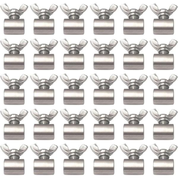 バリエーションコード : 2BJPL5O858ステンレス製のワイヤー止め（ワイヤークリップ）です。ナットと蝶ねじが組み合わさった構造で、ナットにワイヤーを通して蝶ねじを締め付けることによってストッパーの役割を果たします。主にイノシシやシカな...