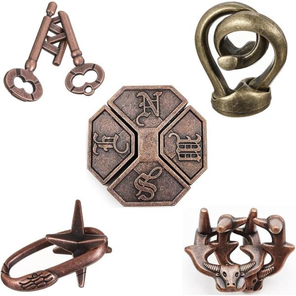 バリエーションコード : 2BJPUY58G5知恵の輪セットは、ステンレス製の知恵の輪パズル玩具の5点セットです。それぞれのパズルが異なる難易度を持っています。思う存分に挑戦して、知恵を鍛える楽しさを味わってください。知恵の輪は子供の知育や...