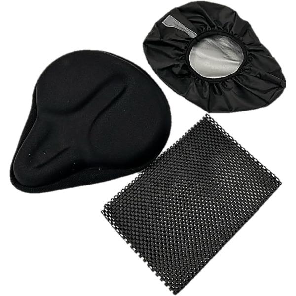 バリエーションコード : 2BJPWN3653「肉厚タイプ30cmx27cmx3cm」自転車 「肉厚サドルカバー＋滑り止めシート＋防水、防水反射カバー」3点セット販売。「超肉厚サドルカバー特徴」強い復元力により自転車の長時間の乗り心地をサポ...