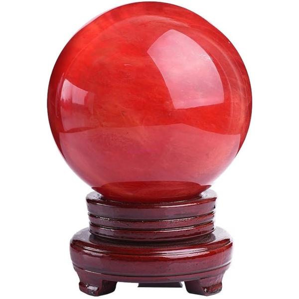 バリエーションコード : 2BJQ2WRTD2商品説明文1： 「パワフルな赤い水晶玉」天然石の中でも特にパワーを持つ赤い水晶玉。重量感のあるデザインは、縁起物としても最適です。商品説明文2： 「風水による運気向上」風水学では、赤水晶は豊かな...