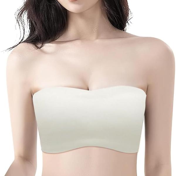 バリエーションコード : 2BJKXJK6WN「＊＊ご購入前にはご注意ください。」 商品はサイズ表より、少し小さく、着用時に多少締め付け感じるので、購入の際はワンサイズ上をお勧めする。「シームレスブラ・見えにくい」夏に絶対実用的な見えにくい...