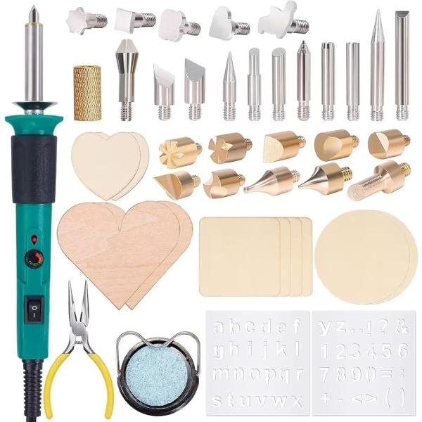 「温度調節可」伝統的な電熱ペンと違う、YIHUA 930IVは温度調節が可能ですから、焼き色の濃淡をつけやすい。マスターでも、初心者でもご自由に使って、自分のDIY時間をゆっくり楽しんでください。「耐熱なハンドル」ペン先の熱から手を守るため...