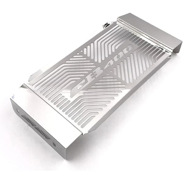 転倒で純正のカバーが傷ついてしまった時や愛車のドレスアップ・カスタムに最適なラジエターカバーです。純正カバーを外して付け替えができます。バイクのラジエーターを飛び石や虫から守り、頑丈なステンレス製でCB400のロゴデザイン入りのラジエターガ...