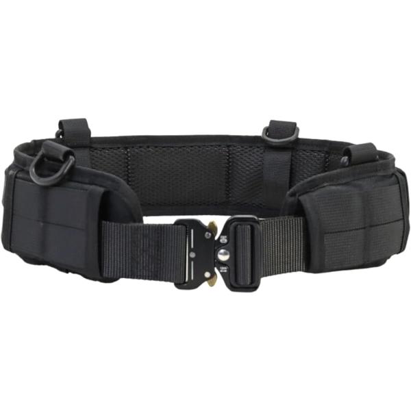 バリエーションコード : 2BJRVV4ISJ「モールシステム対応」タクティカルベルトは、アウトドアやサバイバルゲーム、作業用に最適です。このベルトはワンタッチで装着・脱着が可能で、しっかりとしたホールド力を提供します。またモールシステム対...