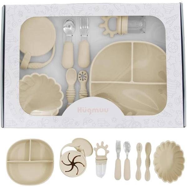 バリエーションコード : 2BJS8OXQ1O「シンプルな5種展開」Hugmuu人気商品の食器セットと同じカラーリング。シンプルで落ち着いた色の商品です。「プレート」３つに分かれており綺麗に盛り付けが可能です。丸みのある四角でかわいらしいデ...