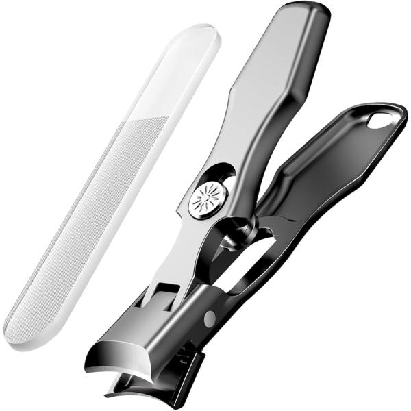 バリエーションコード : 2BRQWXLLFJ「ワンクリックスイッチ＆操作が簡単」：この爪切りは上に押すだけで爪切りを開くことができます。刃先が自然に開くので、あとは少しの力で握るだけ。少ない力で硬い爪を簡単に切ることができ、操作が簡単で、...