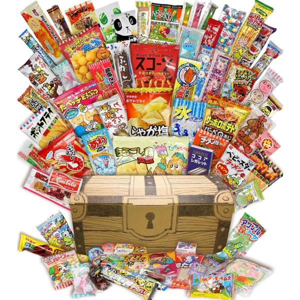バリエーションコード : 2BRHJLKU8L「お菓子宝箱」開けた瞬間、大量の駄菓子が溢れ、子供のテンションが爆あがり↑↑モノゴコロの駄菓子詰め合わせセット。子供の喜ぶ姿が何より嬉しい御菓子セット。みんなが選んだお菓子詰め合わせが大容量。大...