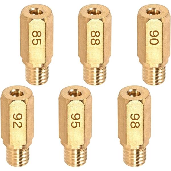 バリエーションコード : 2BJH821YS8「メインジェットセット詳細」メインジェット 六角大 #85#88#90#92#95#98。合計6個セットです。ご購入頂く前に、ご自分のキャブレターの適合サイズを確認してご購入ください。「メインジ...