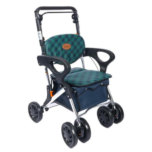 「昔ながらの定番」愛され続いているボックスタイプ005Aは車体が広く安定性が良い、座面が広く座り心地が抜群なスタンダートなタイプです。座面下に大きな収納スペースがあり、お買い物などに便利なシルバーカーです。005Bの方は手元に握り制動が装着...