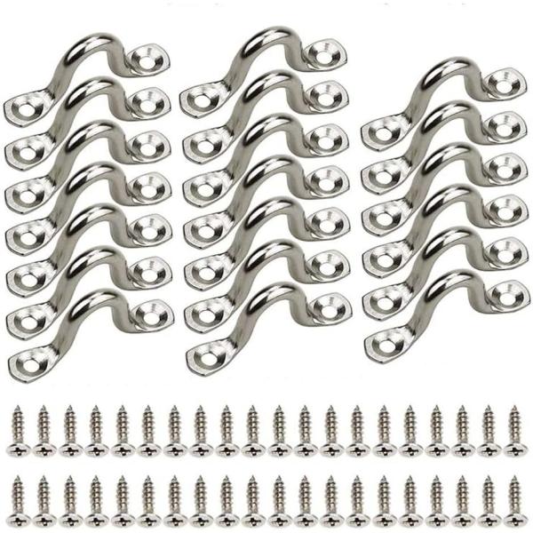 「大容量２０個セット」ビニールカーテン、サンシェードのハトメに。ロープや紐を取り付けたり、カラナビを使用して固定するさいにも最適な留め金具です。様々なシーンで活躍する固定プレート「どこにでも使える」屋内・屋外問わずに使用可能。オーニング固定...