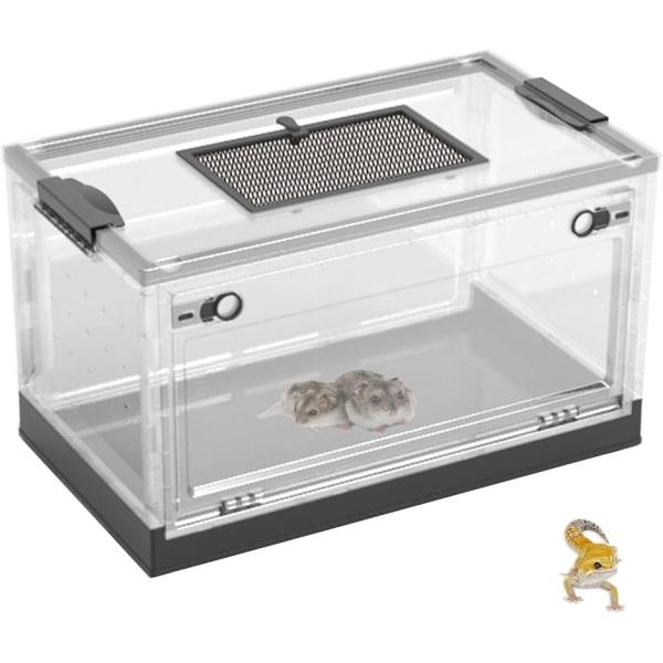バリエーションコード : 2BJRNWTDUK「折り畳み飼育ケース」折り畳めるタイプの爬虫類飼育ケージ。使用していない時は畳んでスペースを有効活用できます。分解できるので丸洗いもし易く、衛生的にペットを飼育できます。また、着脱式キャスター付...