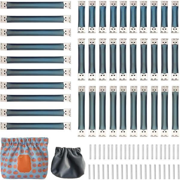 セット内容：40個のバッグフレーム用留め具（4サイズ）をお届けします。ファッショナブルで、創造的で、特別な方法で作られており、荷物や他のバッグアクセサリーのための非常に実用的なバッグアクセサリーです。4 サイズ: 約7/9.2/11/15c...