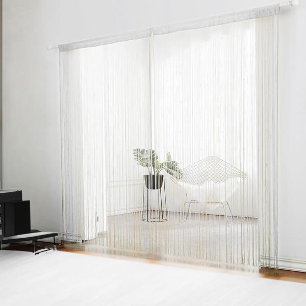 バリエーションコード : 2BJVKVDT03・ストリングカーテンは、通気性が高いので、洗面所やキッチンなどの水まわりに適しています。換気をしながらもプライバシーを守れます。・部屋の間仕切りにお使いいただけるストリングカーテンです。紐タイプ...