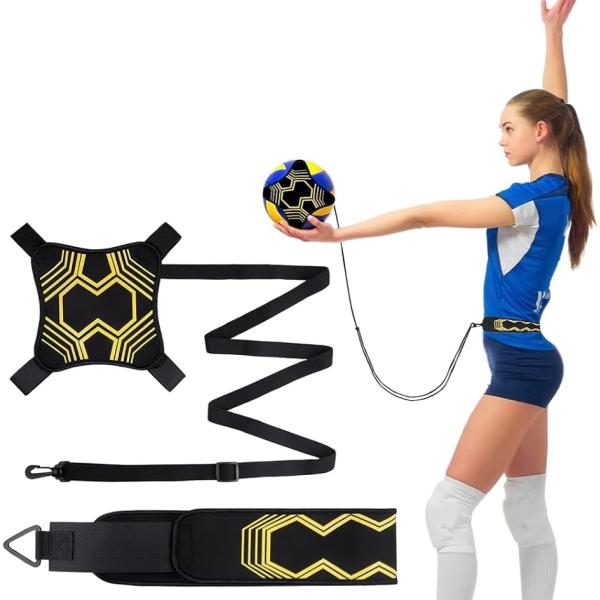 「バレーボールの練習に最適」サーブやアタック、トスなどのバレーボールの練習に最適です。サーブを打つ感覚や打点、フォームの確認などの練習が可能です。場所を選ばず一人でバレーボールの基礎練習を行えます。「丈夫なゴムバンドを使用」幅2cmで伸縮性...